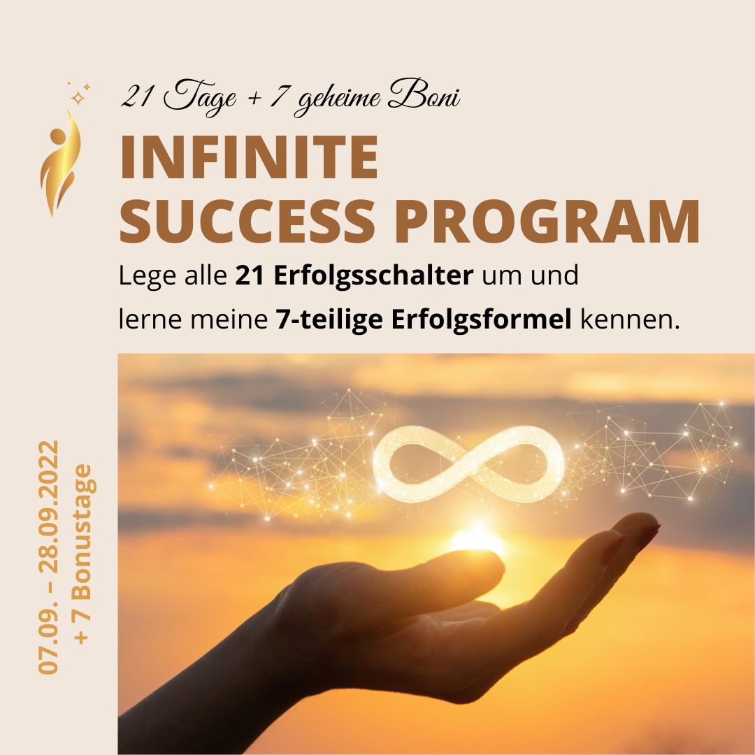 Infinite Success Program | 21 Tage + 7 geheime Boni