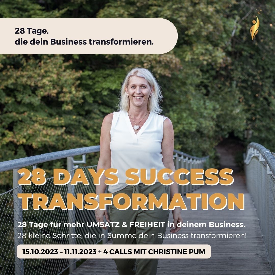 28 Days of Success für mehr Umsatz & Freiheit